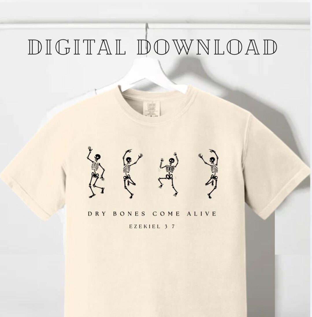 Dry Bones Come Alive Ezekiel 37 Dancing Skeleton Png / Christian ...
