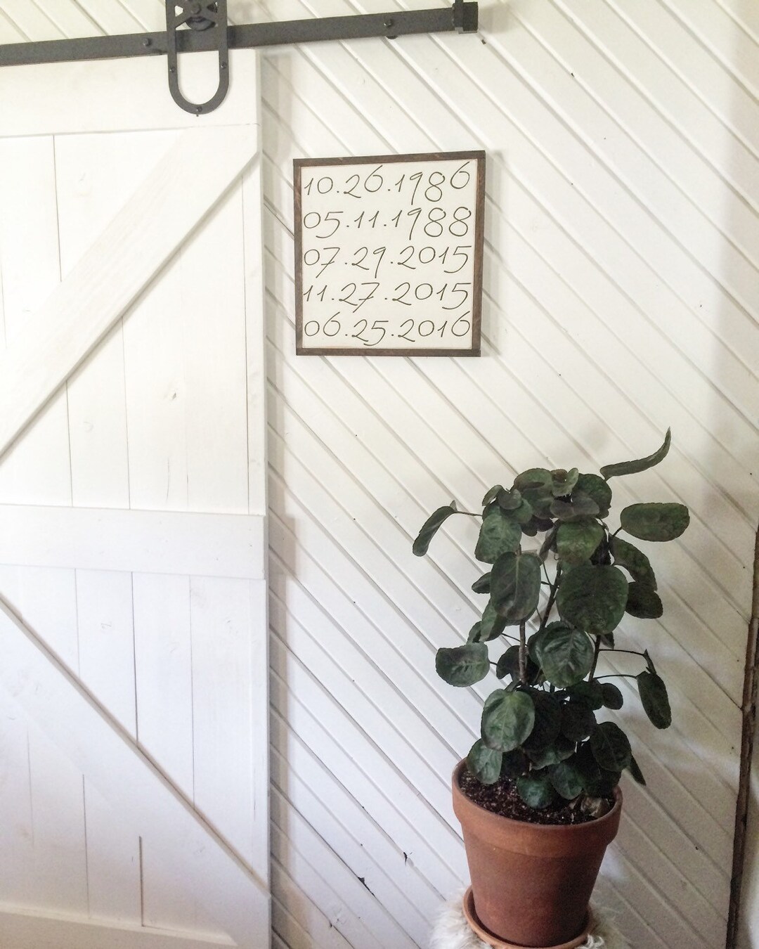 Wall Hanging / Modern Wall Decor / Room Decor Idea / Important Date Art ...