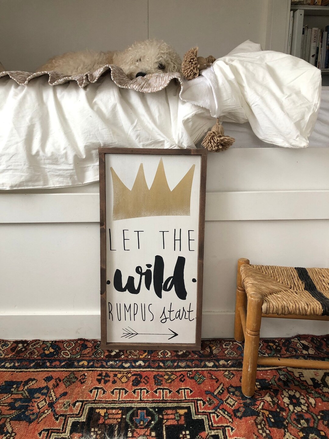 Wood Sign / Home Decor / Nursery /where the Wild Things Are Quote Wood ...