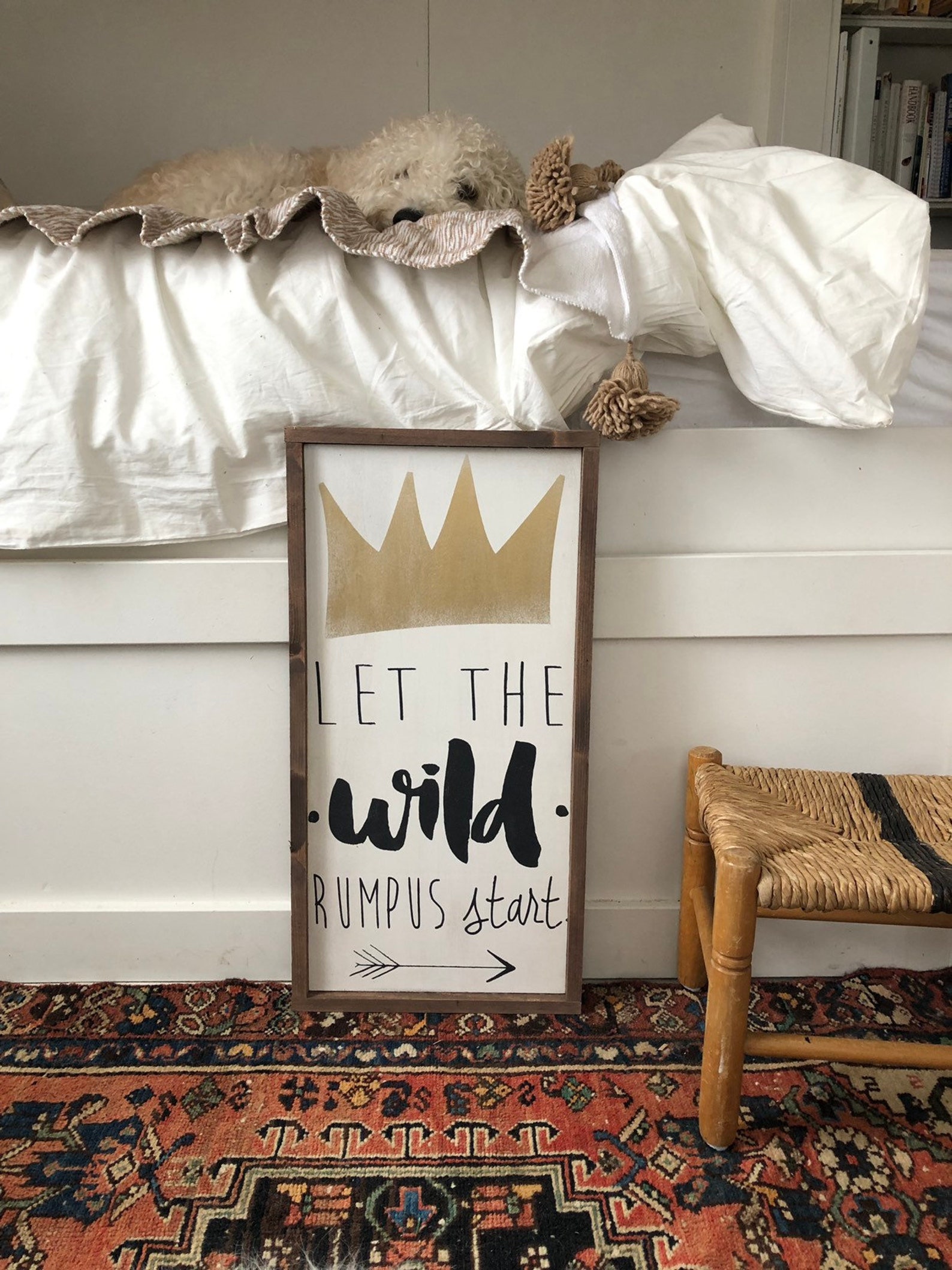 Wood Sign / Home Decor / Nursery /where the Wild Things Are - Etsy