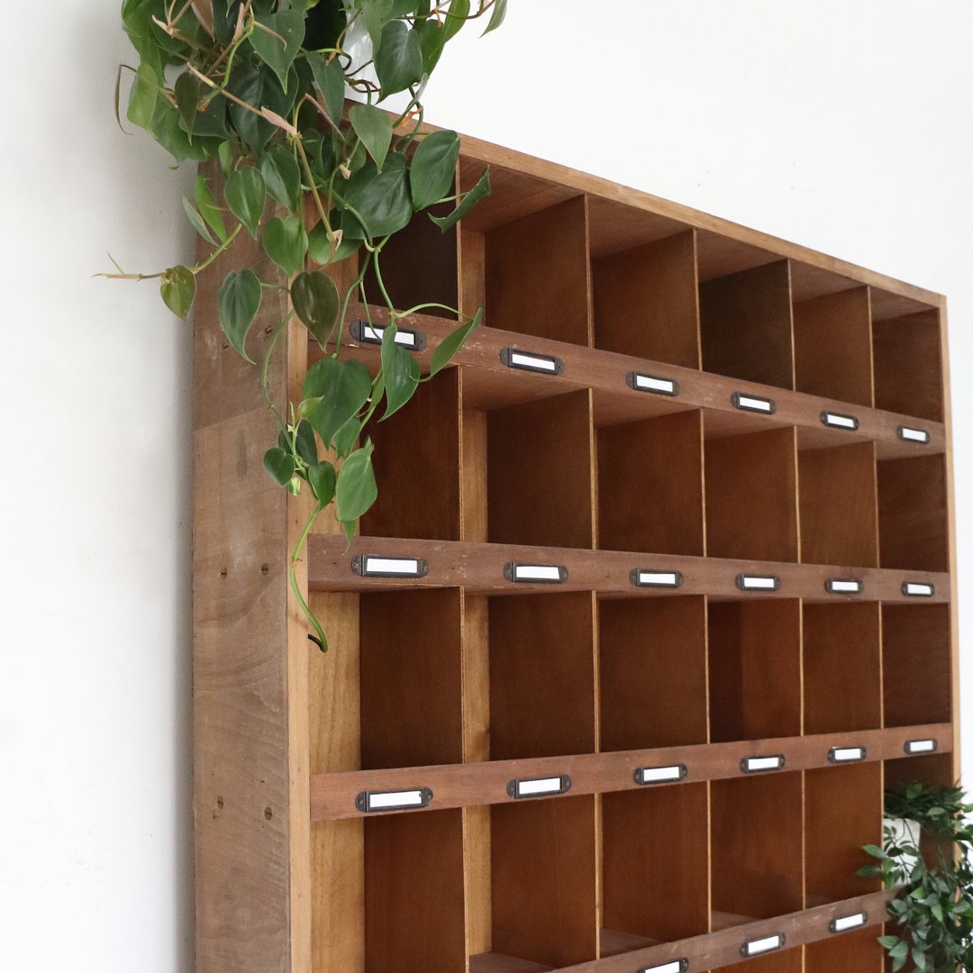 Large Vintage French Wooden Pigeon Holes - Etsy