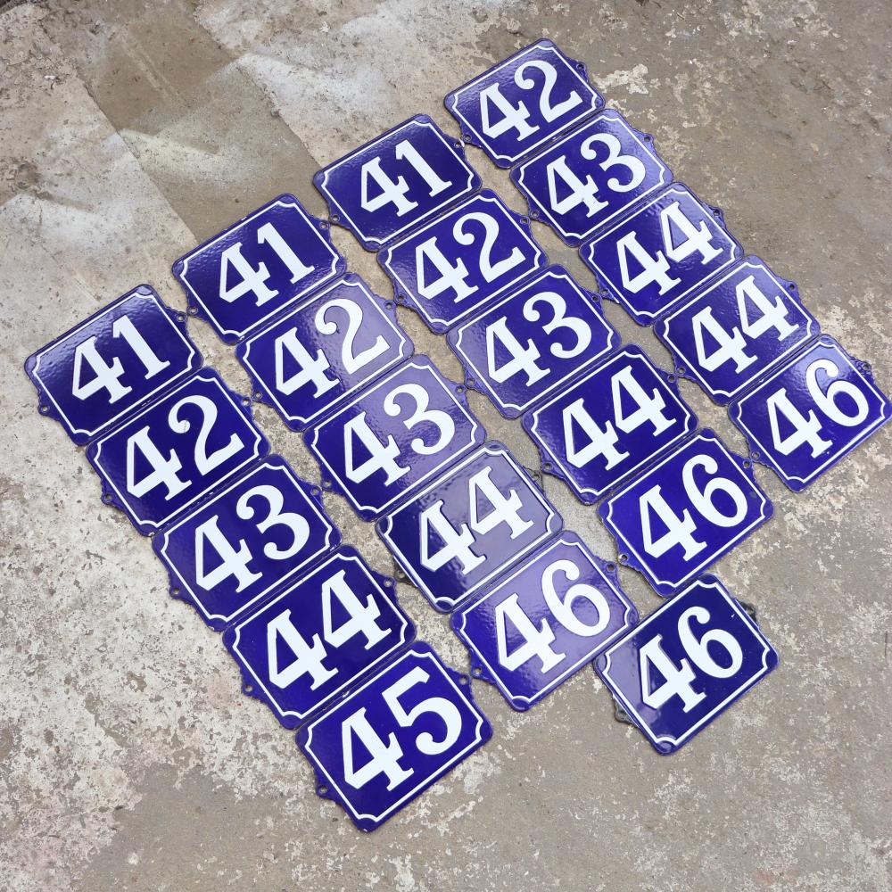 Large Vintage French Enamel House Numbers 20cm X 15cm - Etsy