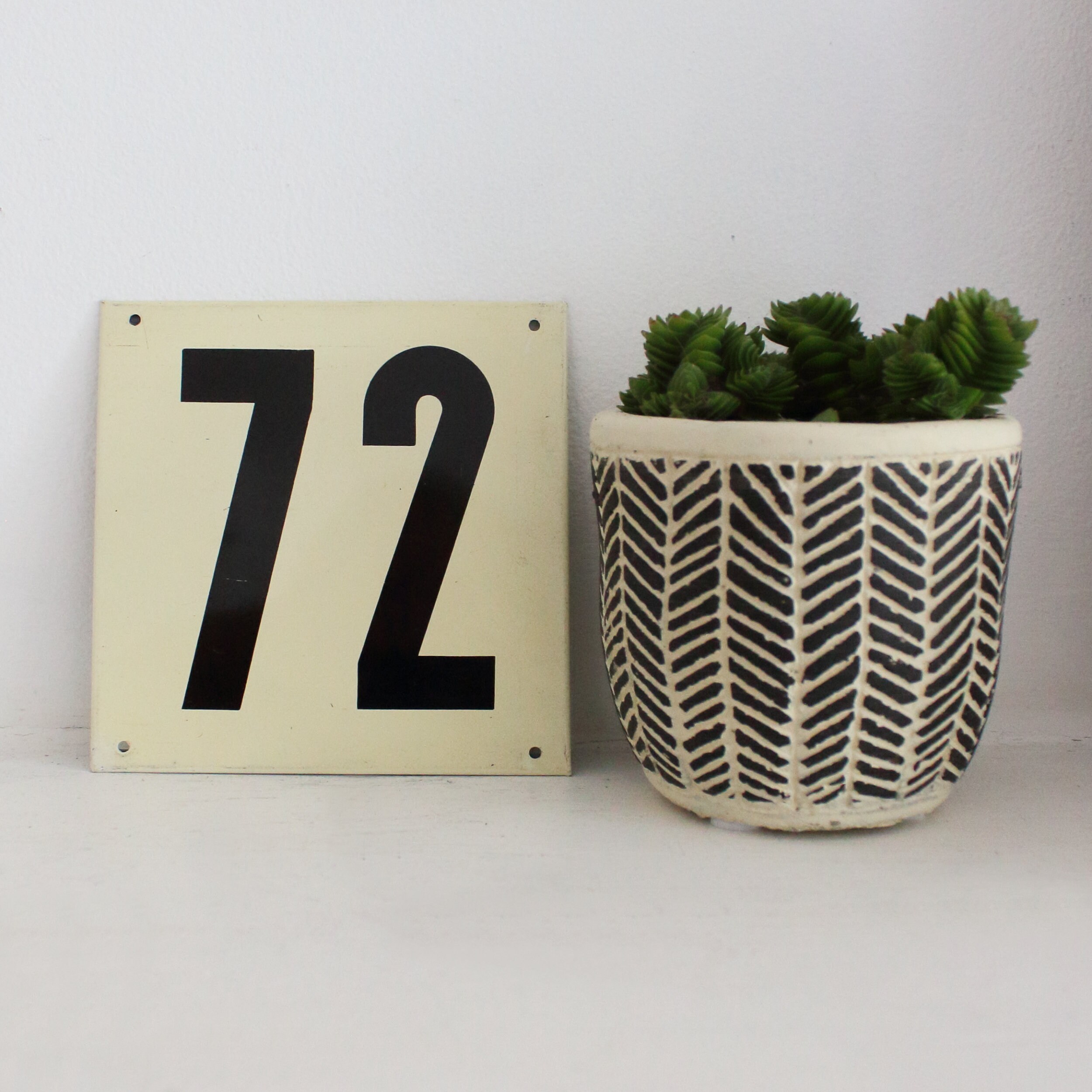 Metal factory numbers decorative number | Etsy