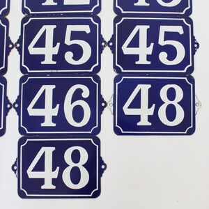 Large Vintage French Enamel House Numbers 20cm X 15cm - Etsy