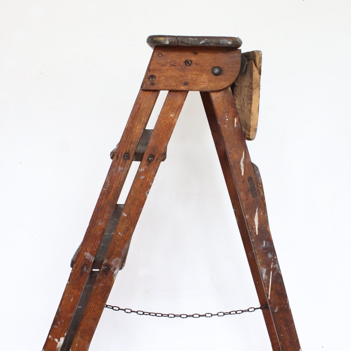 Vintage French Wooden Ladder - Etsy