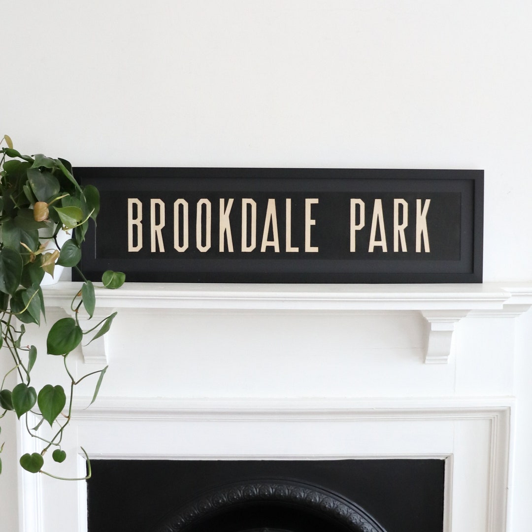Original 1965 Manchester Framed Bus Destination Blind Brookdale Park - Etsy