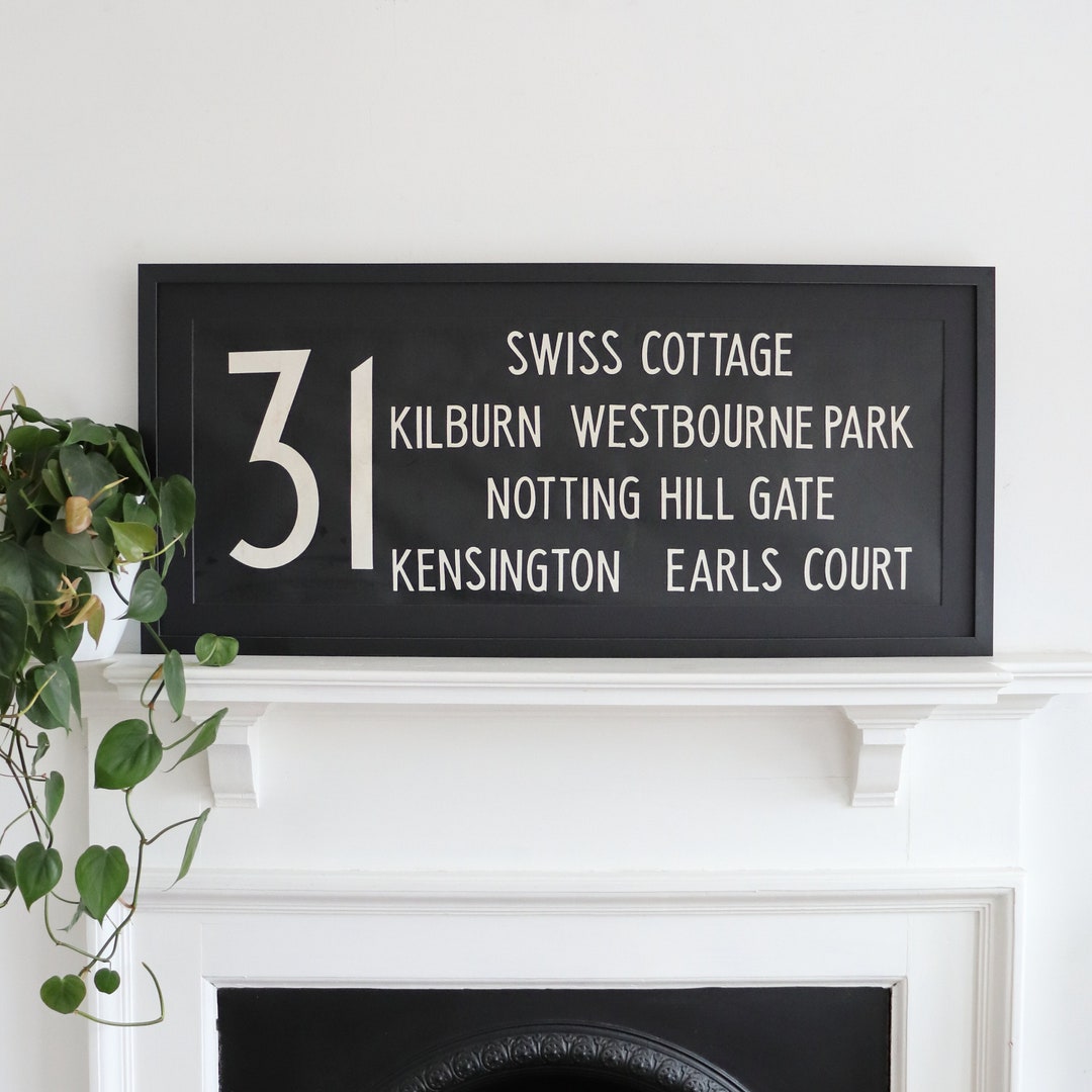 Original London Routemaster Framed Bus Destination Blind - Etsy