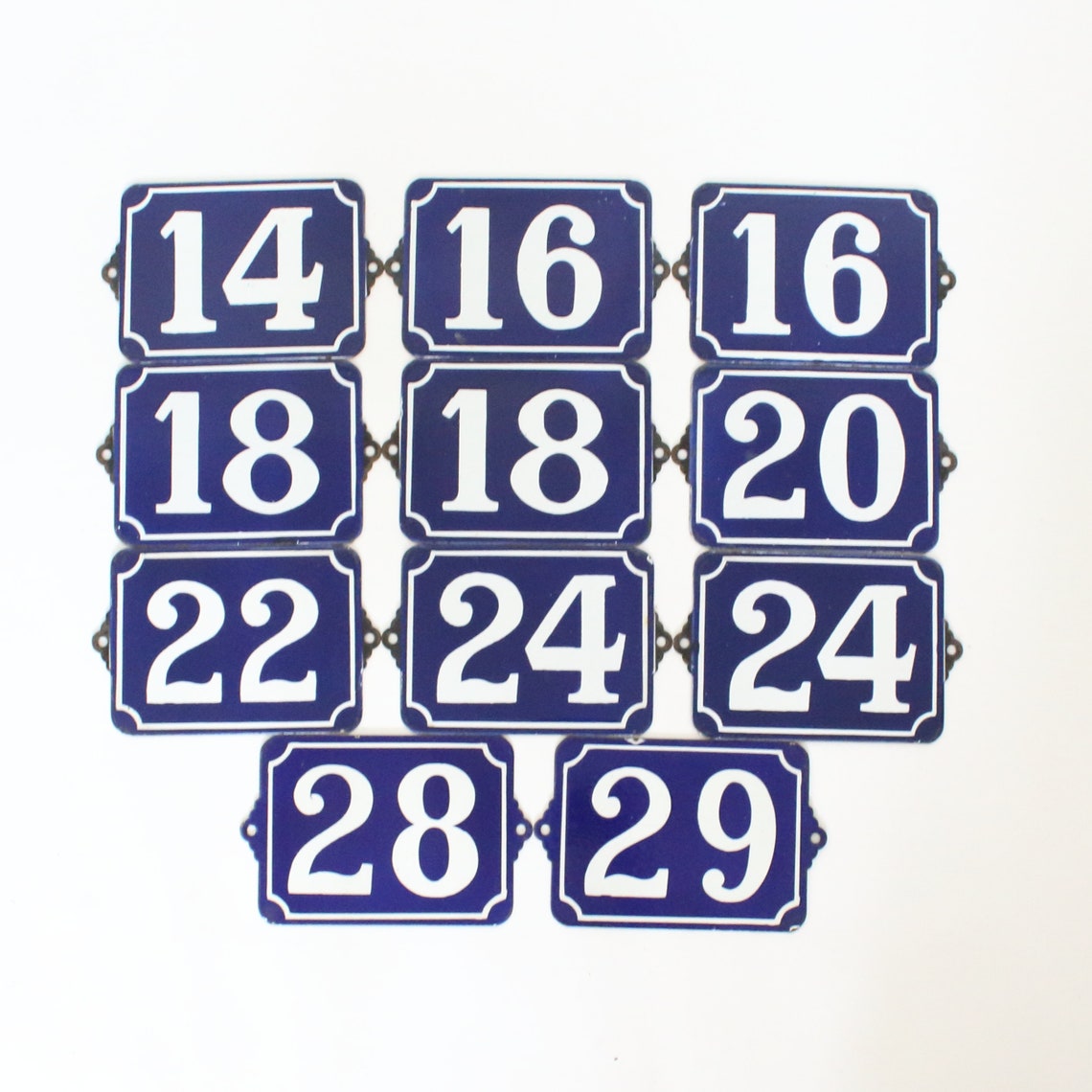 Large Vintage French Enamel House Numbers 20cm X 15cm - Etsy