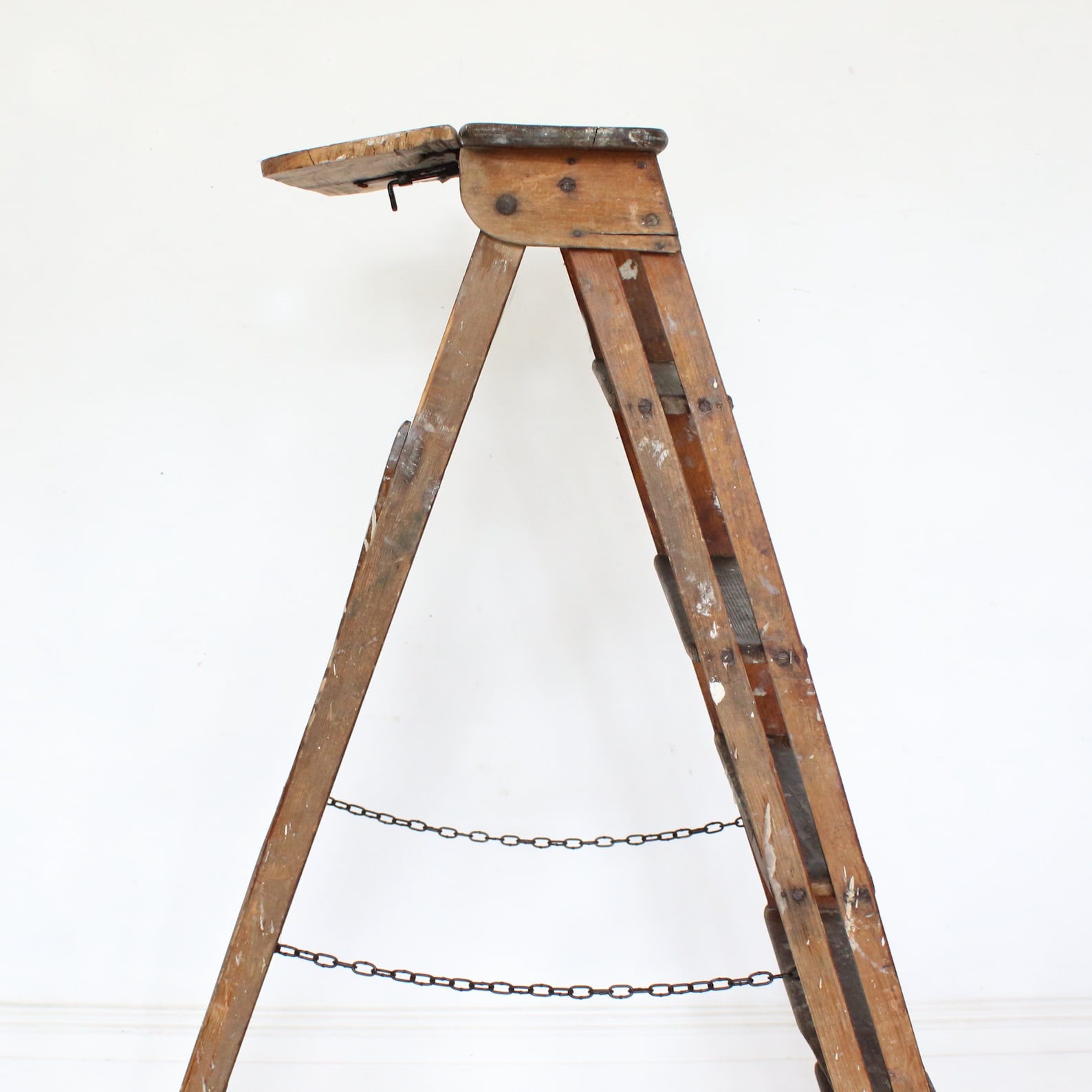 Vintage French Wooden Ladder - Etsy