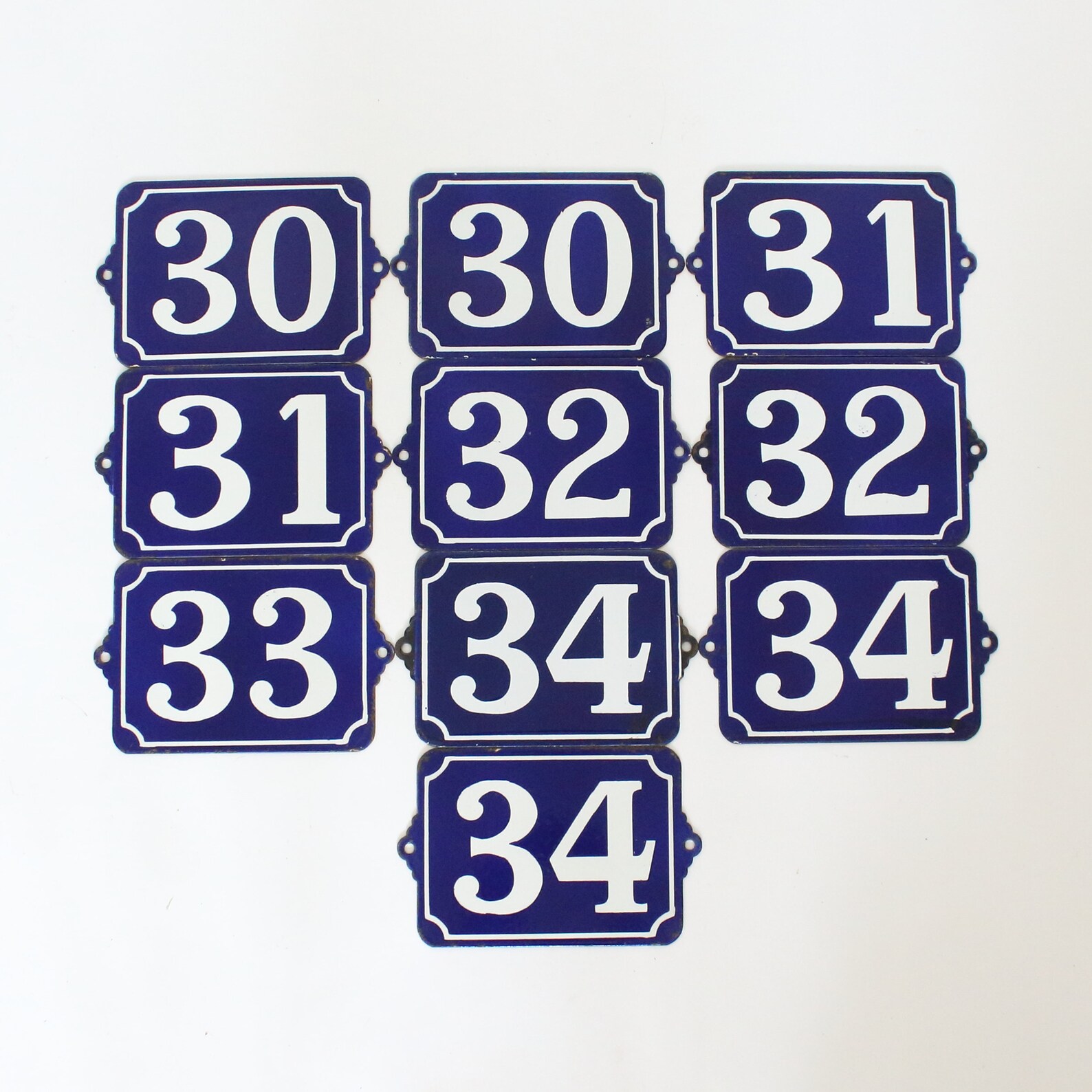 Large Vintage French Enamel House Numbers 20cm X 15cm - Etsy