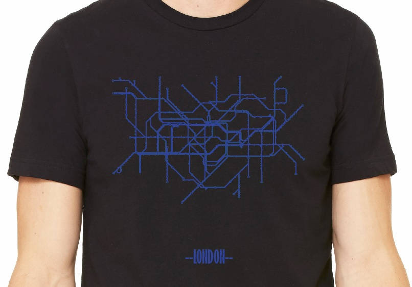 London Metro Map T Shirt England | Etsy