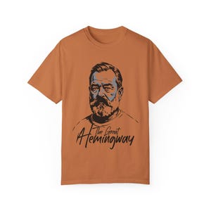 The Great Hemingway T-shirt Classic Portrait Tee for Book Lovers ...