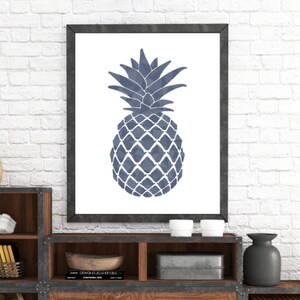 Pineapple Print, Summer Print, Summer Art, Pineapple Art, Pineapple ...