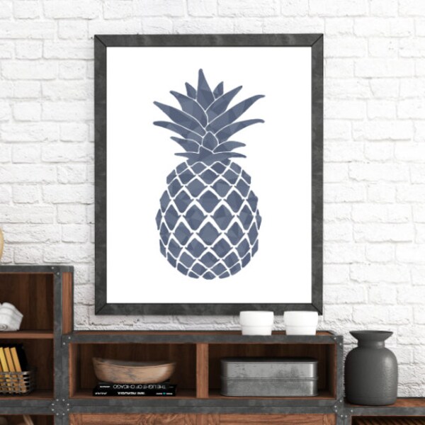Blue Pineapple - Etsy