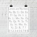 Letters and Numbers, Classroom Decor, Alphabet Print Black and White ...