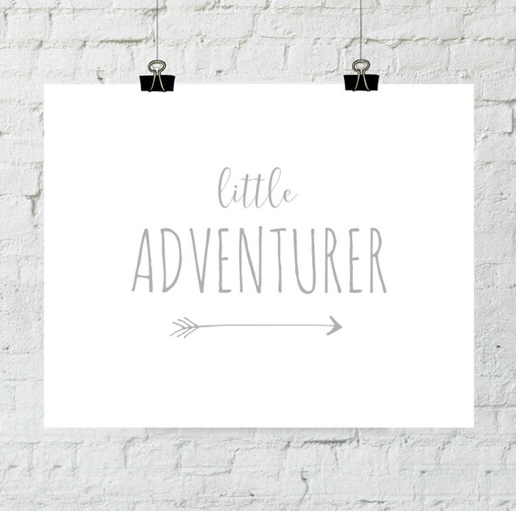Printable Nursery Art Adventure Little Adventurer Baby | Etsy
