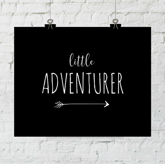 Little Adventurer Modern Printable Nursery Art Adventure Print | Etsy