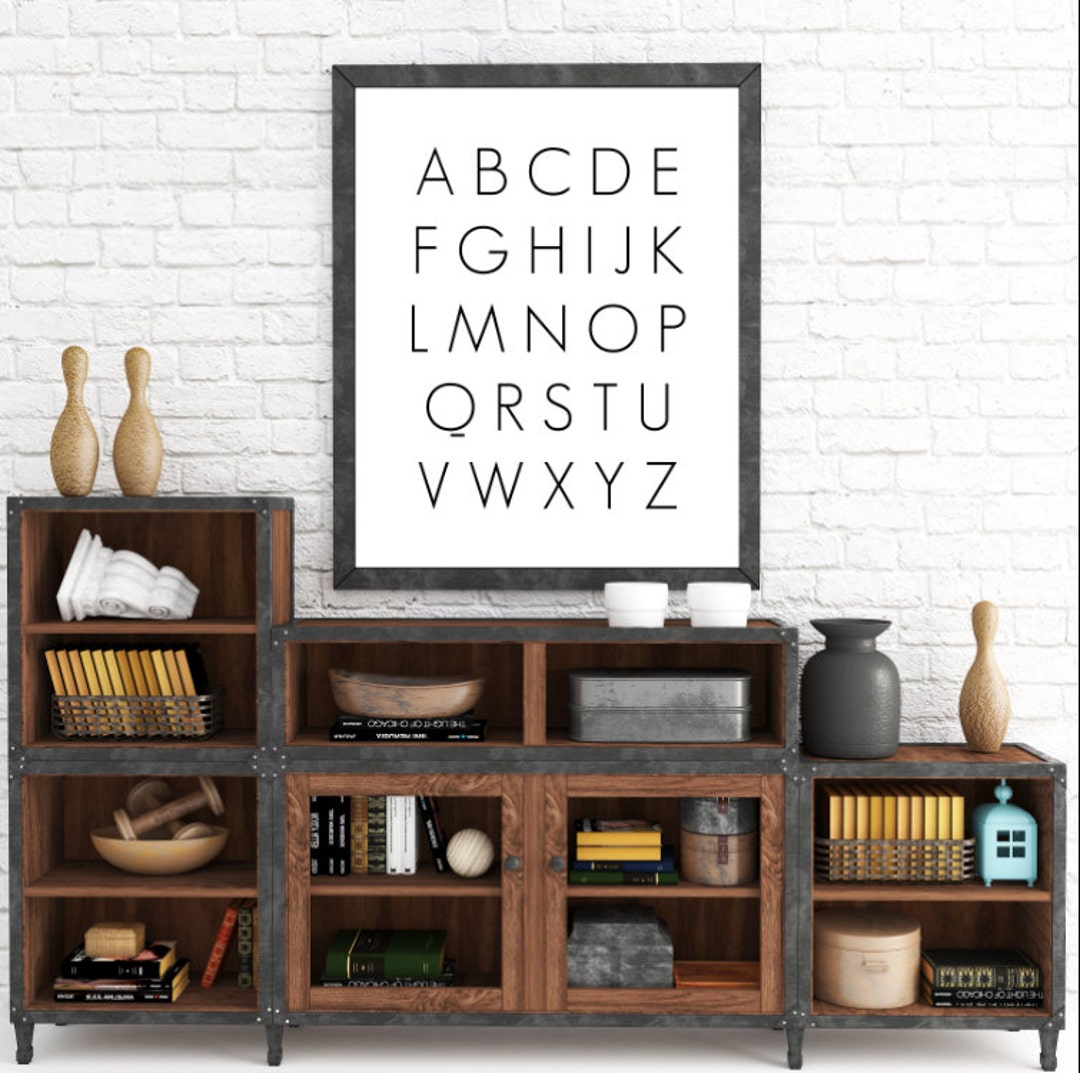 School Room Alphabet, Alphabet Print, Nursery Art, Nursery Decor ...