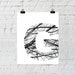 Black & White Letter "g" Tree Branch Art Print. 8x10 Typographic Home ...