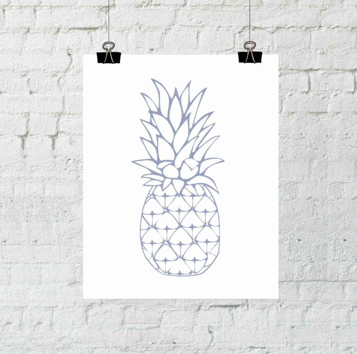 Pineapple, Printable, Printable Pineapple, Pineapple Art, Purple ...