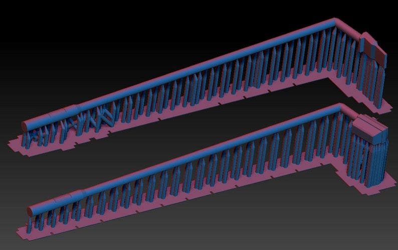 Street Lights - 2x Unique STL Files - 3D Printable Street Furniture for ...