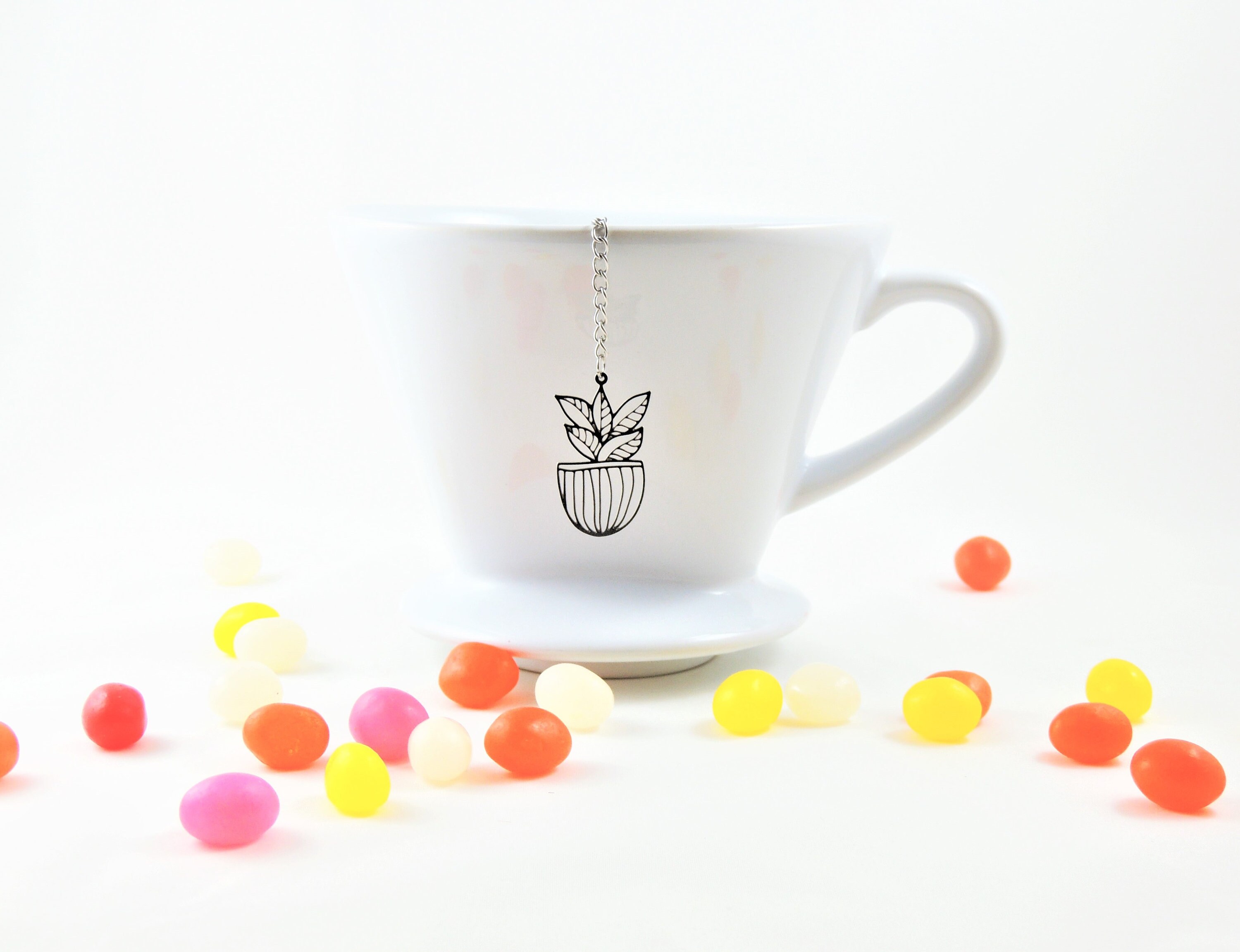 Chinese Evergreen Tea Infuser Heart Leaf Plant Tea Strainer | Etsy