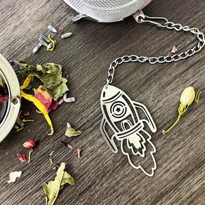 Space Rocket Tea Infuser Spaceship Tea Strainer Mesh Ball - Etsy