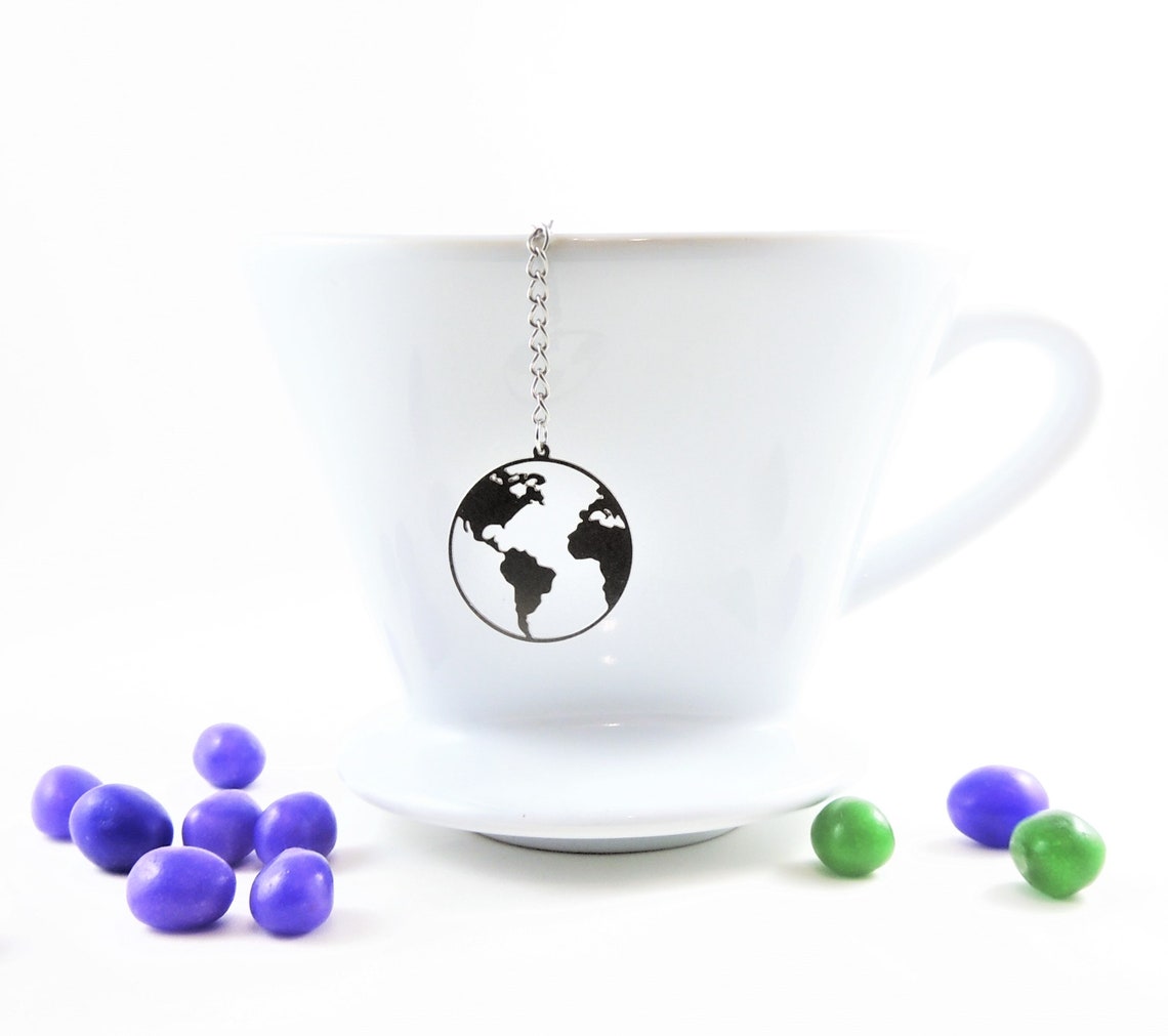 Globe Tea Infuser World Tea Strainer Earth Mesh Ball Loose | Etsy
