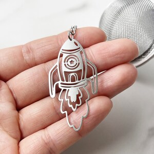 Space Rocket Tea Infuser Spaceship Tea Strainer Mesh Ball - Etsy