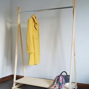 Handmade, Clothes Rail, Clothes Rack, With Shelf - Etsy UK