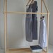 Handmade, Natural Pine Wood, Clothes Rail, Clothes Rack With Shelf ! - Etsy