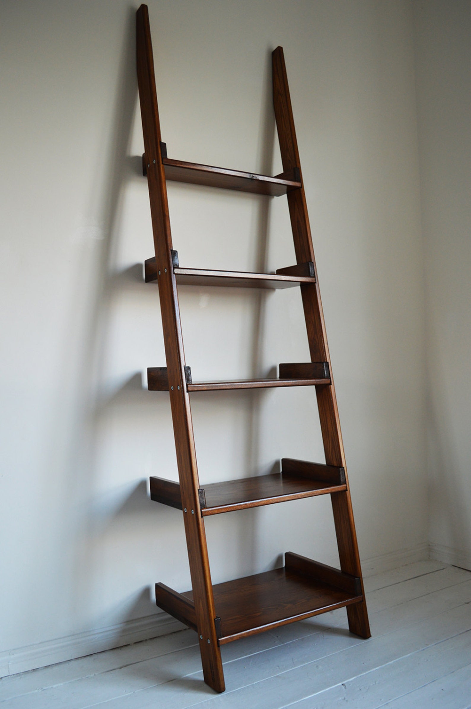 Shelving & Storage Home Decorative Wooden Ladder Unit - Etsy Israel