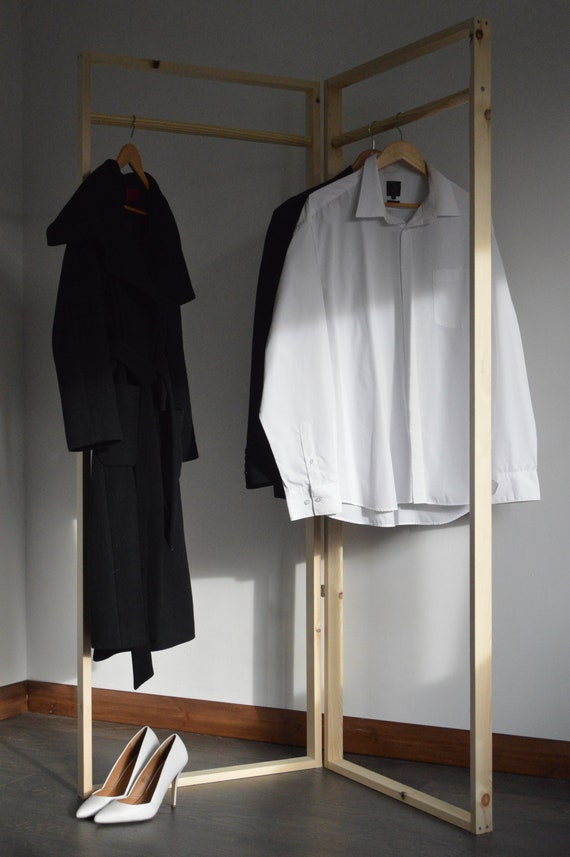 Handmade Double Clothes Rail With Frame Shape | Etsy