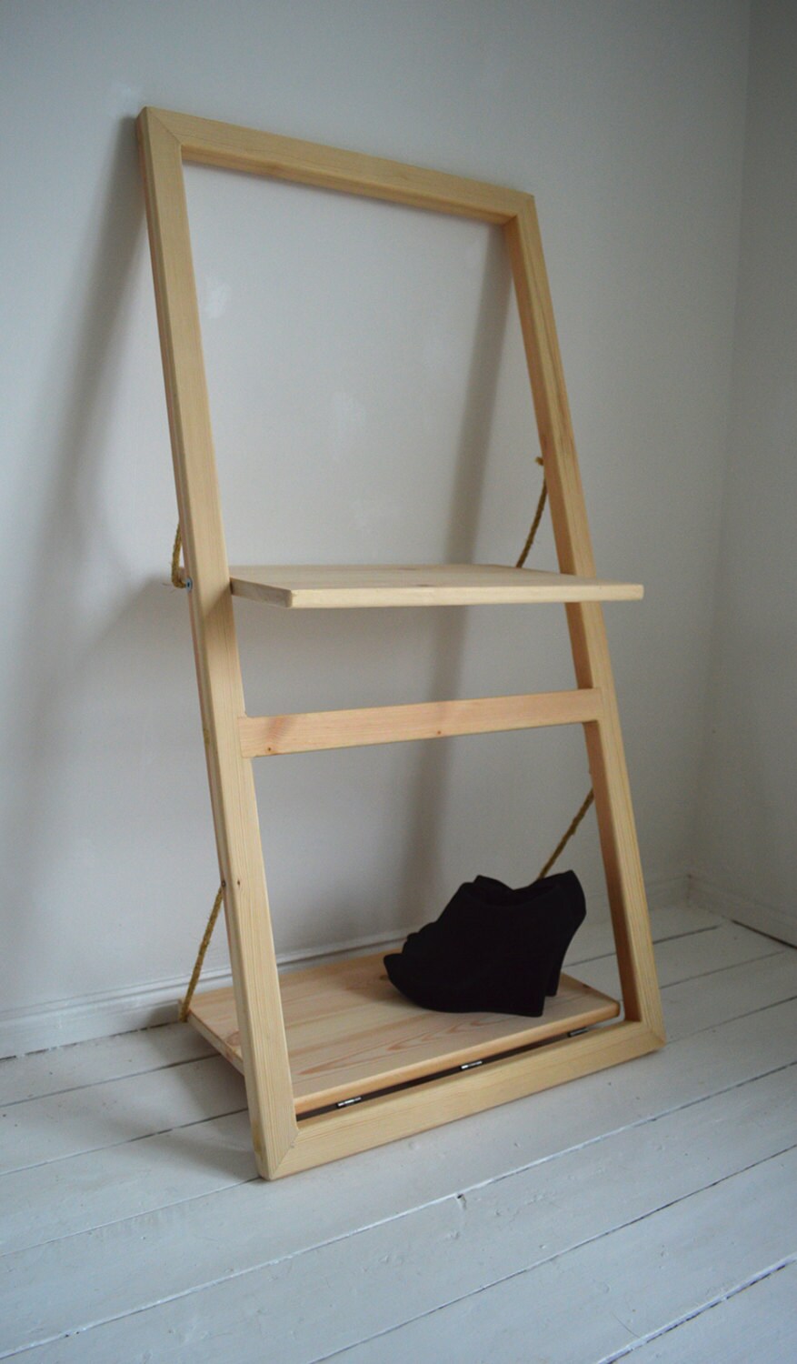 Wooden Ladder Shelf Storage Unit Wall Organizer Bookcase - Etsy Israel