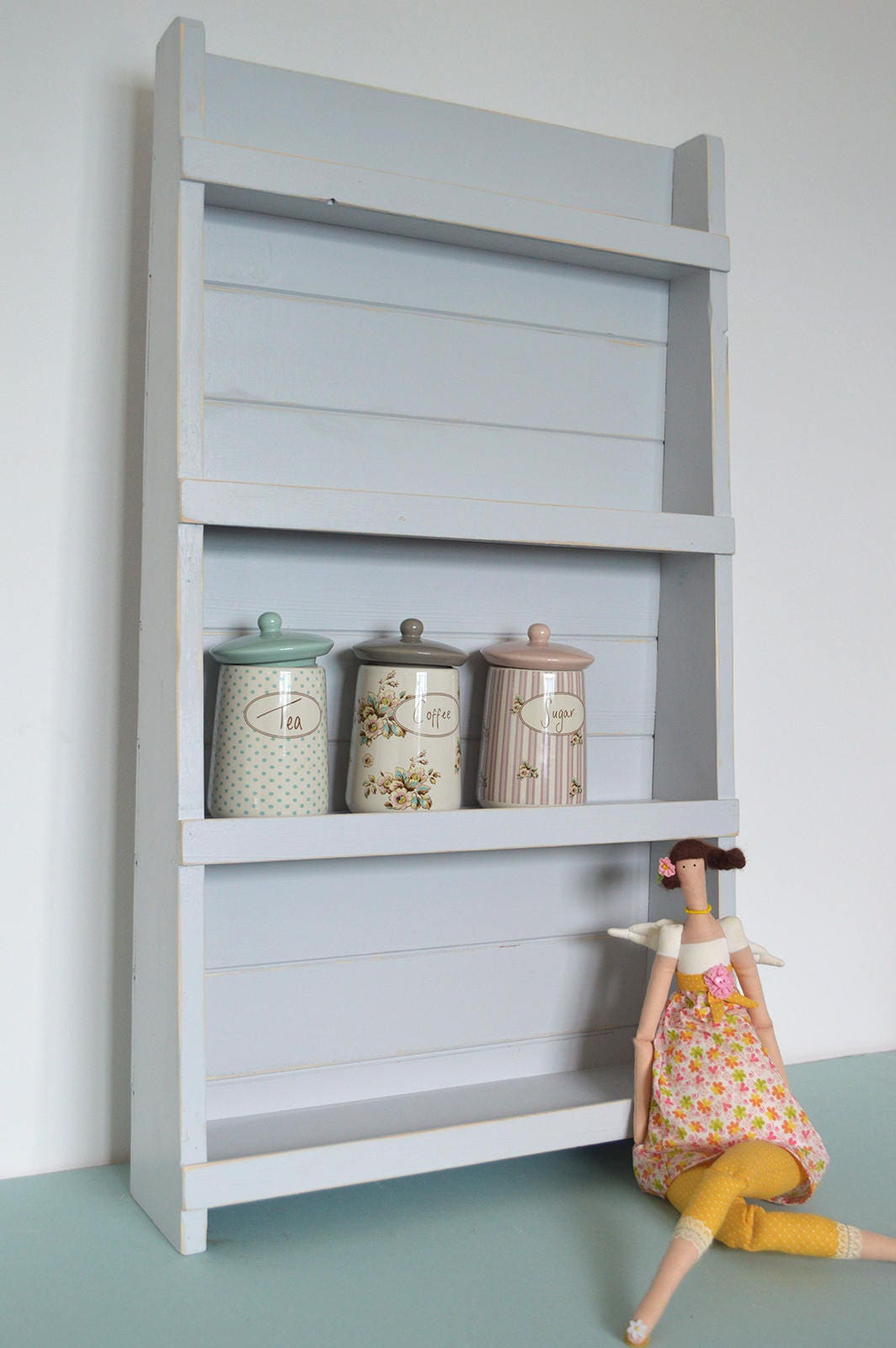 Storage Shelf perfect for Kitchens HAND MADE RETRO | Etsy