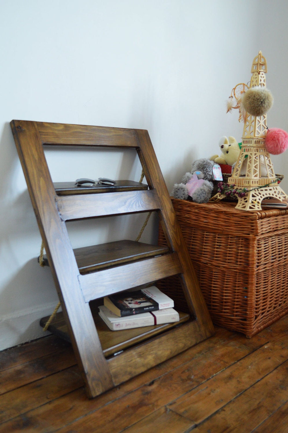 Miniwooden Hand Made Ladder Wall Shelf Door Shelf Leaning - Etsy