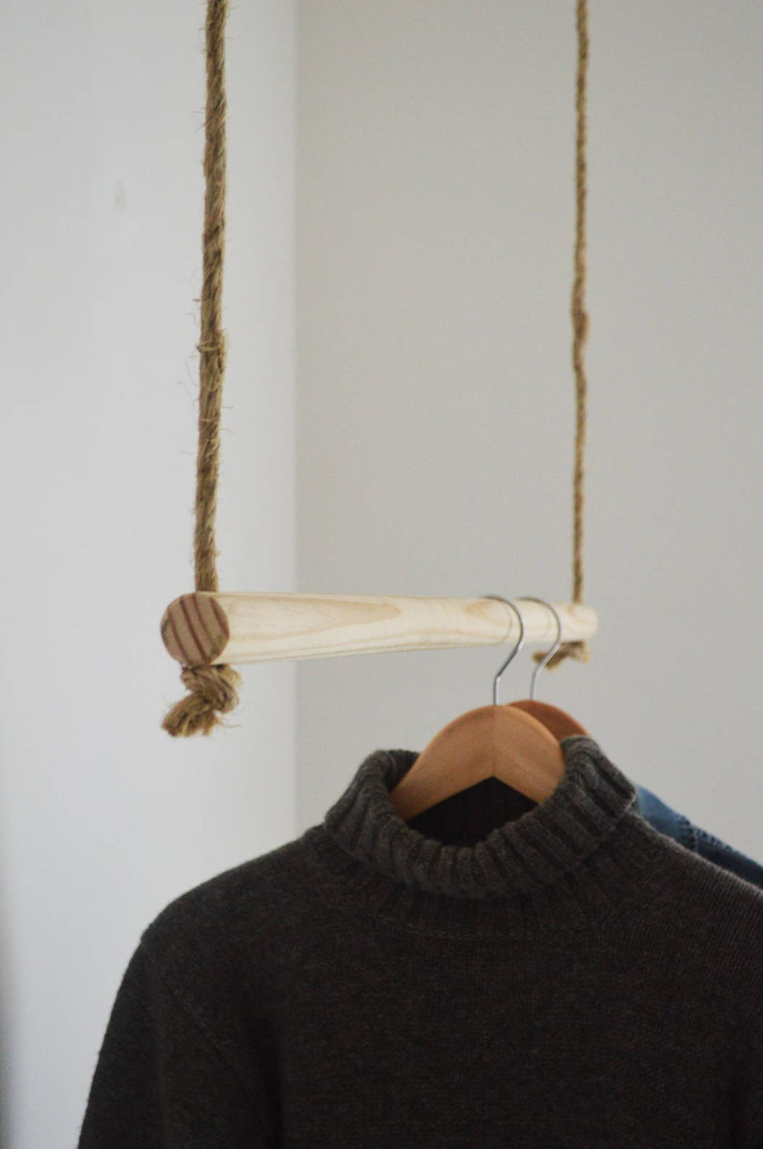 Handmade, Natural Wood, Hanging Rail! - Etsy