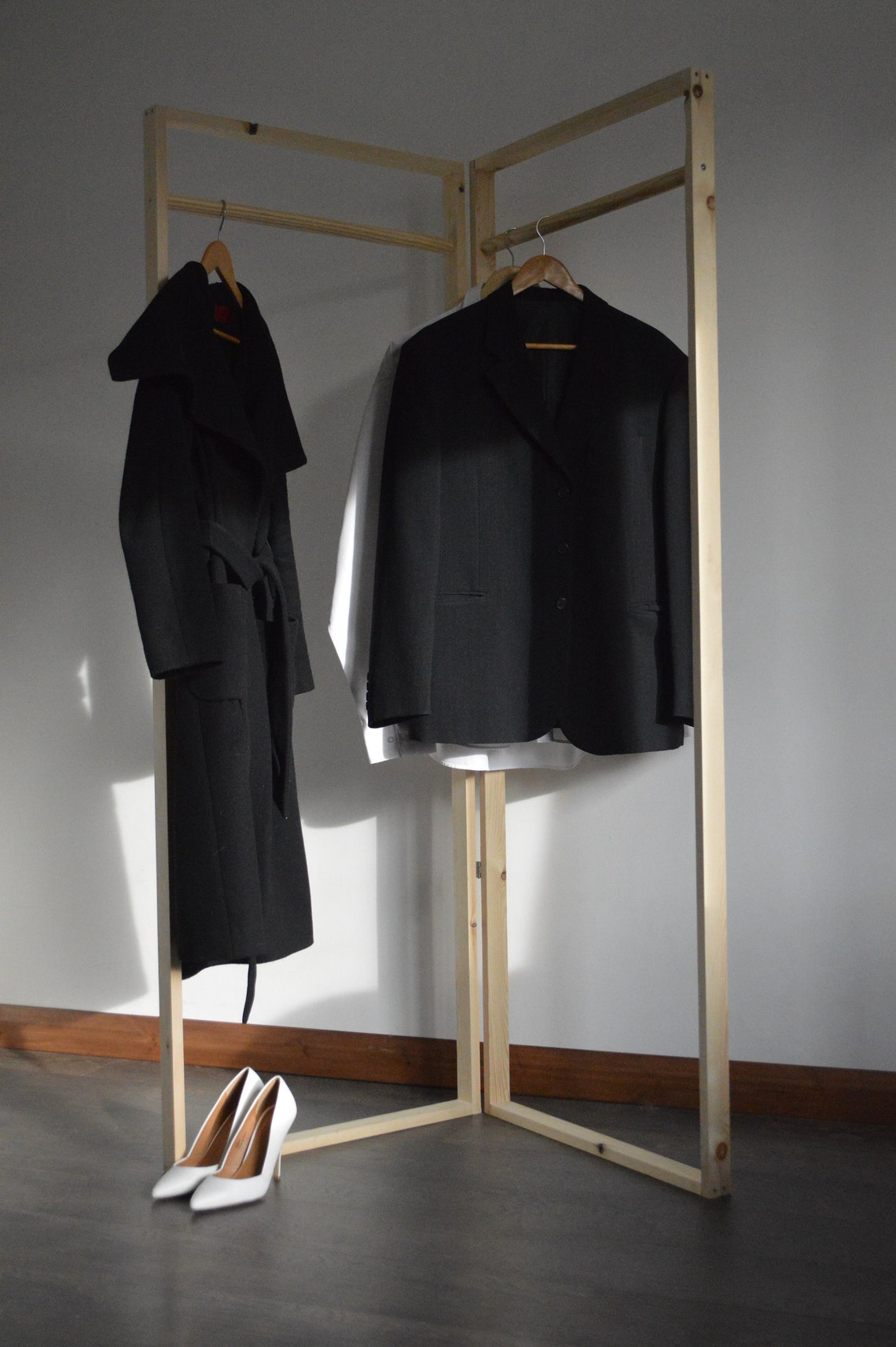 Handmade Double Clothes Rail With Frame Shape - Etsy