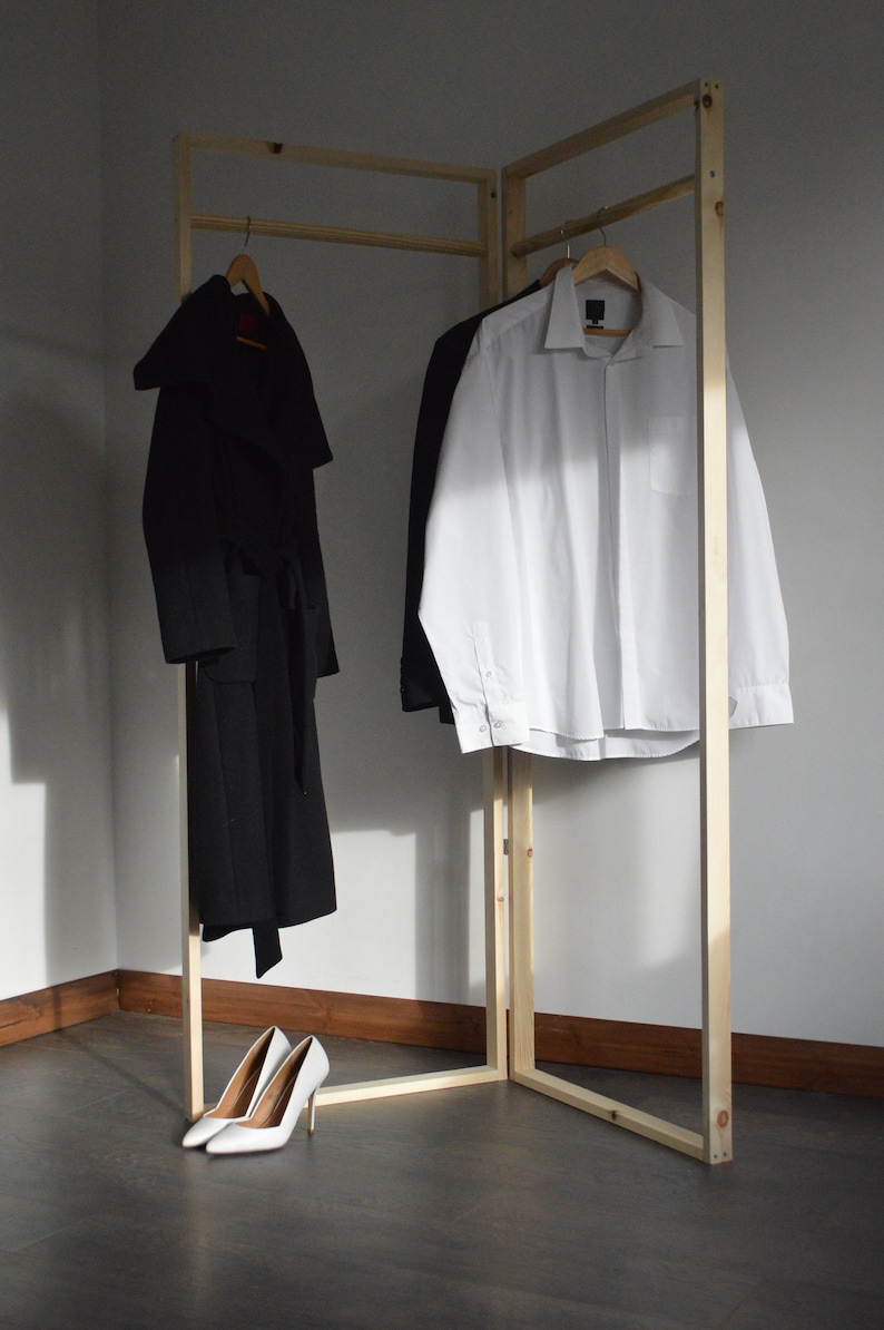 Handmade Double Clothes Rail With Frame Shape - Etsy