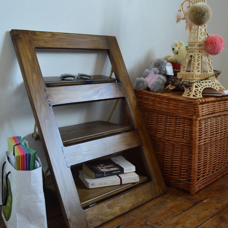 Wooden Ladder Shelf - Etsy