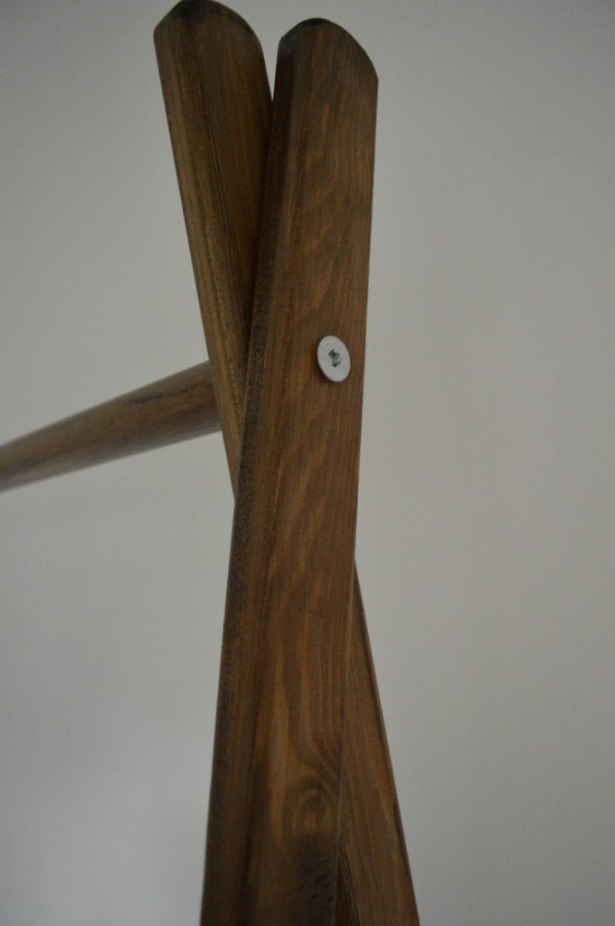 Handmade Natural Wood Clothes Rack - Etsy