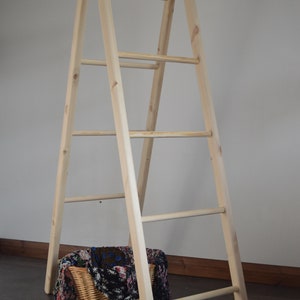 Double Ladder for Storage Solution, Hand Made, Pine Wood - Etsy