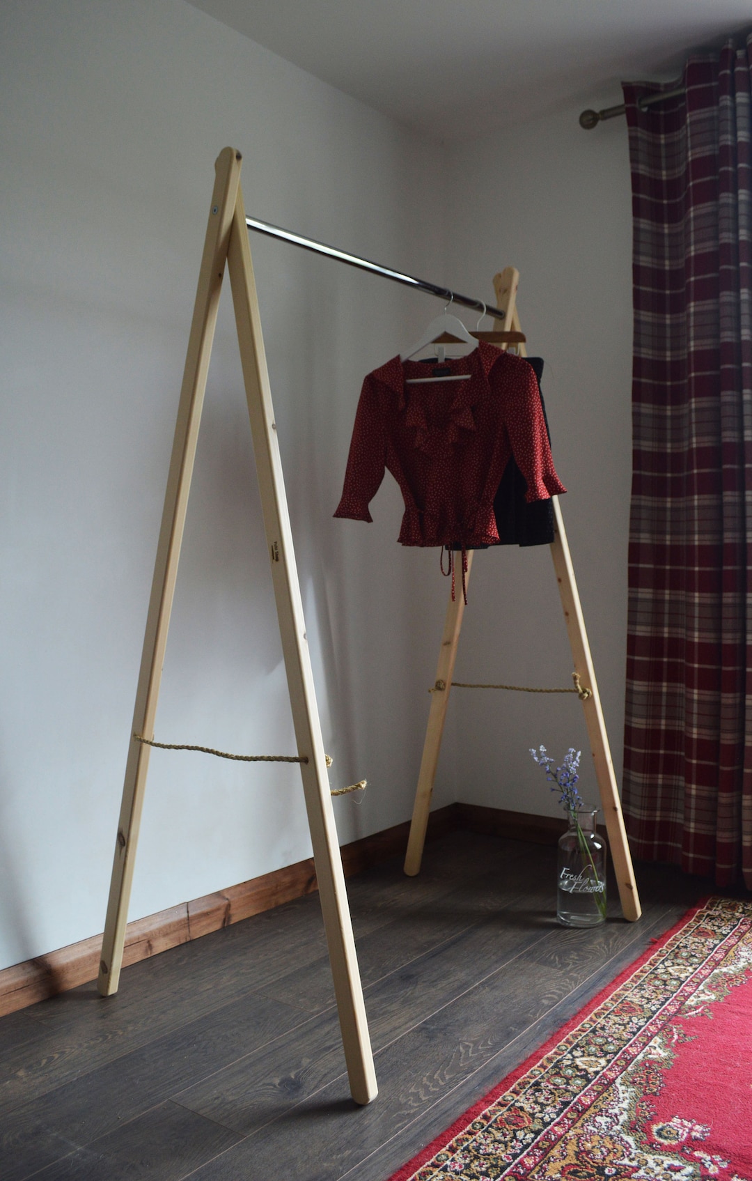 Handmade, Natural Wood, Clothes Rack, Clothes Rail! - Etsy