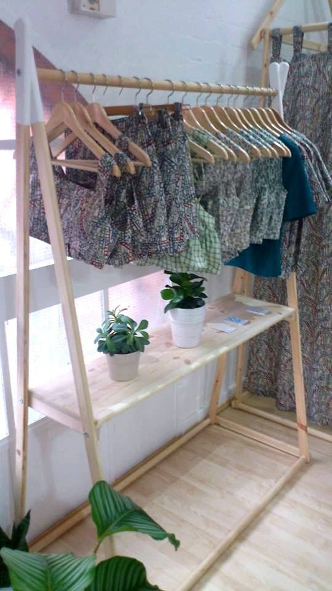 Handmade, Natural Wood, Clothes Rack - Etsy