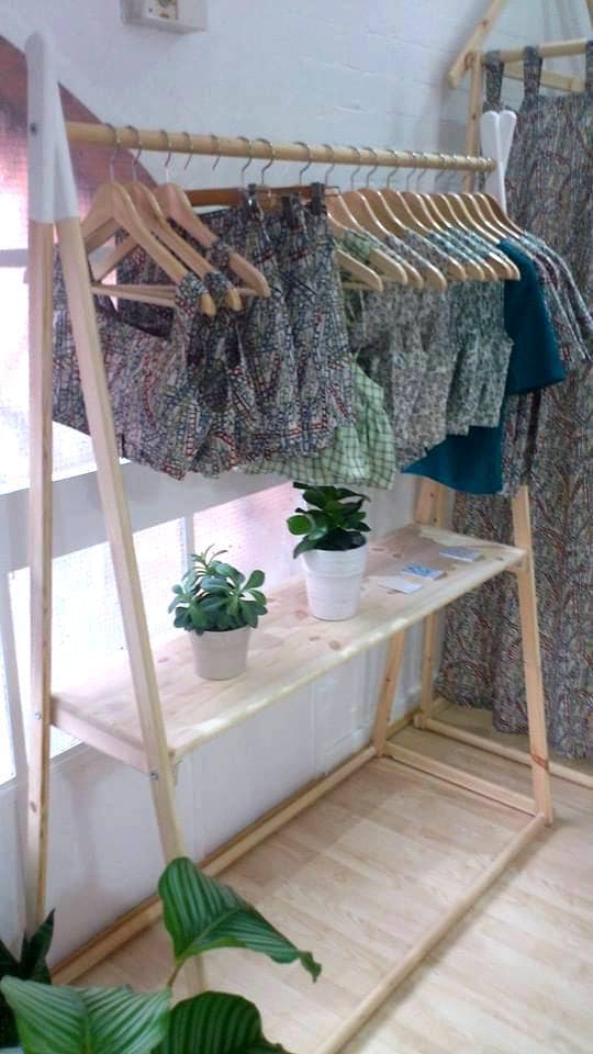 Handmade, Natural Wood, Clothes Rack - Etsy UK