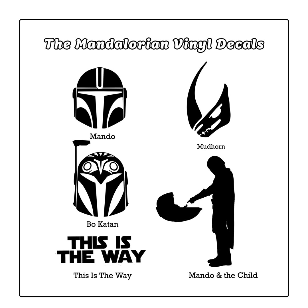 The Mandalorian Decals | the Child, Bo Katan, This is the Way | Gifts ...