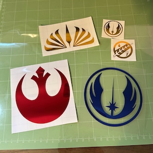 Star Wars Vinyl Decals – Jedi, Rebel, Empire, Mandalorian & More ...