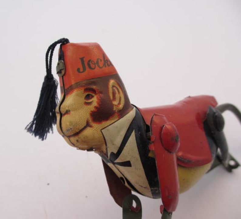 Vintage MAR Line Toys Metal Jocko Monkey Tin Toy Collectible Made in ...