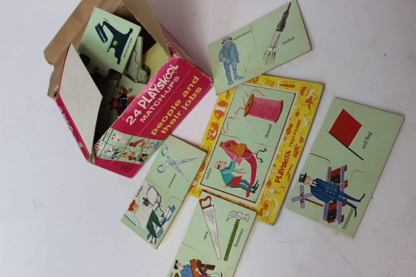 Playskool Match-up Game Educational Puzzle People and Their Jobs ...