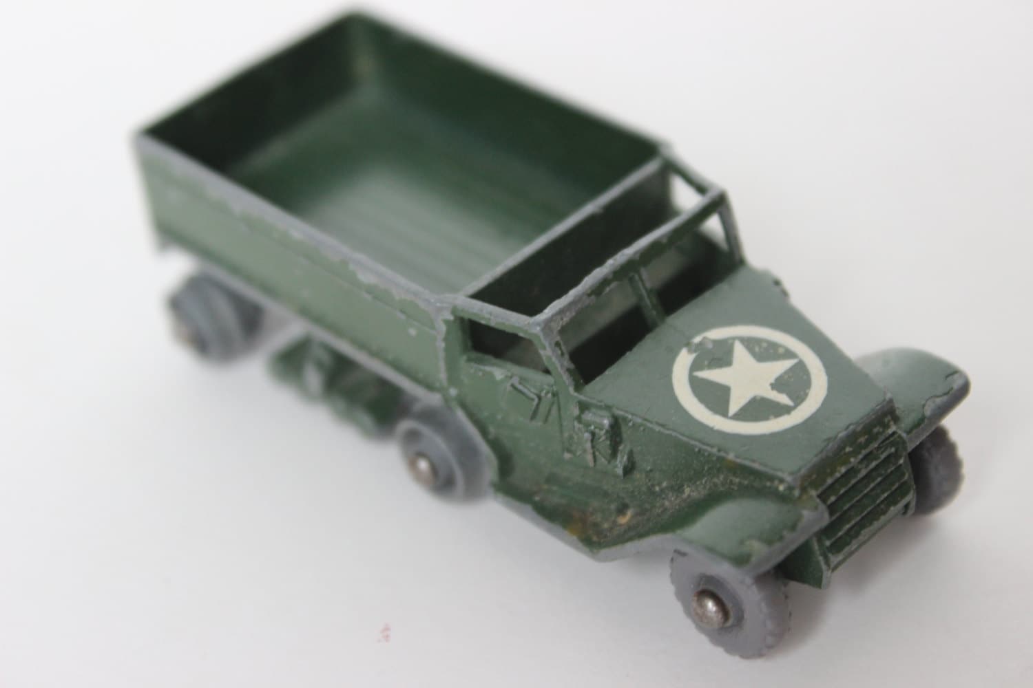 Vintage Lesney Army M3 Green Car Die Cast Metal No. 49 Personnel ...
